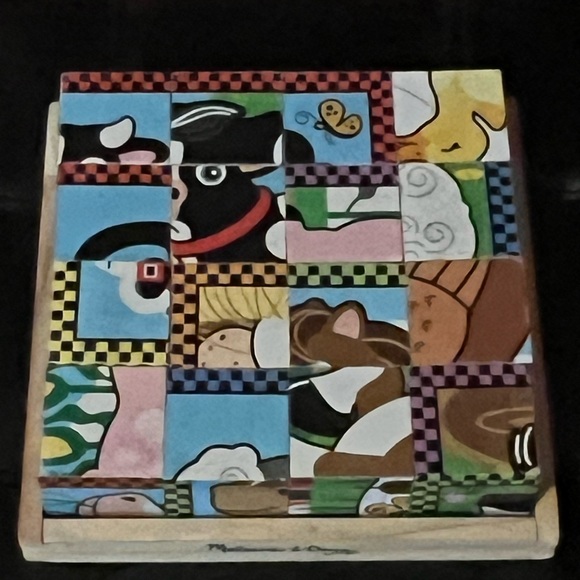 Melissa & Doug | Toys | Melissa Doug Wooden Cube Puzzle | Poshmark